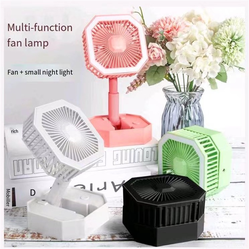 Desk Electric Fan Small foldable fan with USB charging retractable 3 ...