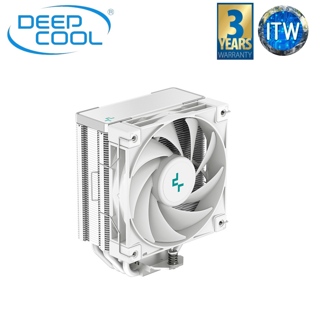 Deepcool CPU Cooler PC Fan AK400 White Single Tower Fluid Dynamic ...