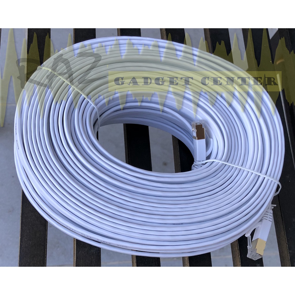 50M Flat Cat7 Ethernet Cable RJ 45 Network Cable SSTP Lan Cable Cat 7 RJ45 Patch Cord Router ...