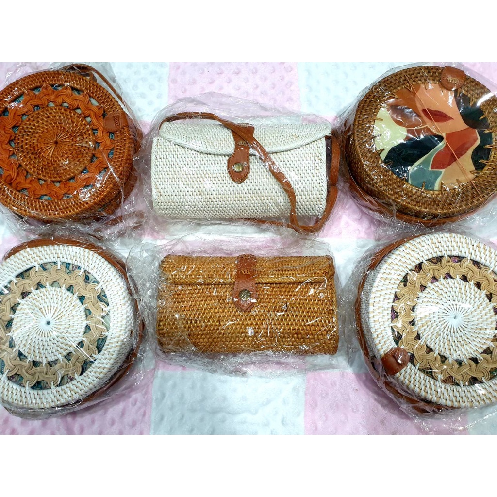 Authentic Bali Indonesia Rattan Bags | Shopee Philippines