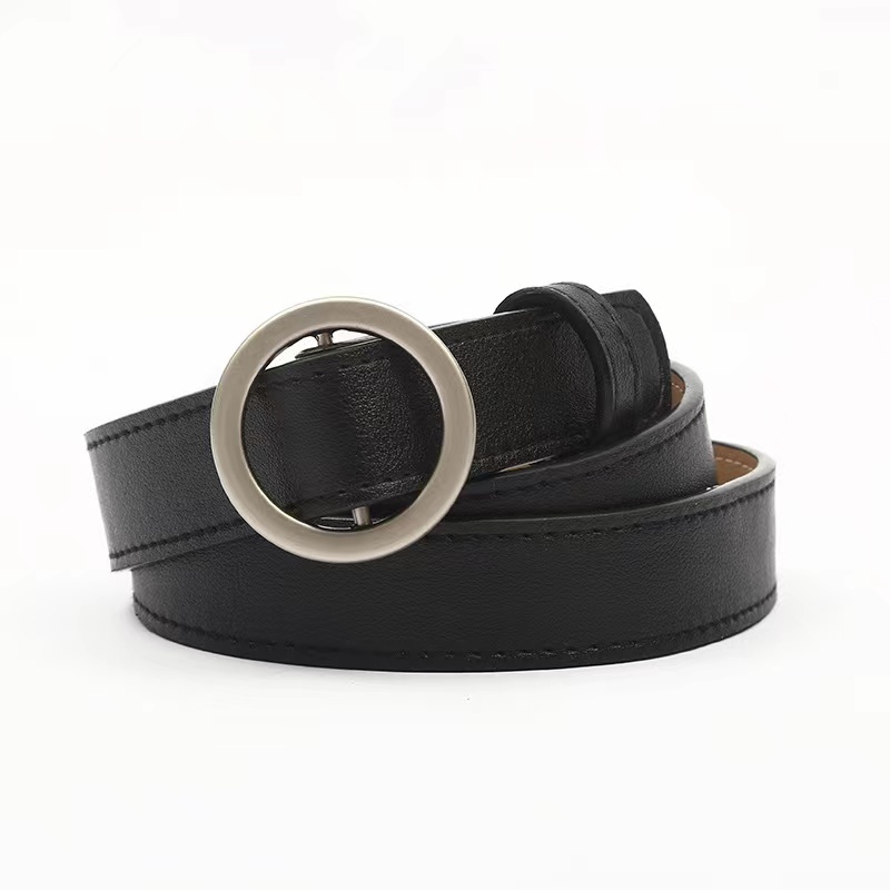 【Cblue Fashion】Adjustable Womens Belt with square Round buckle no holes ...