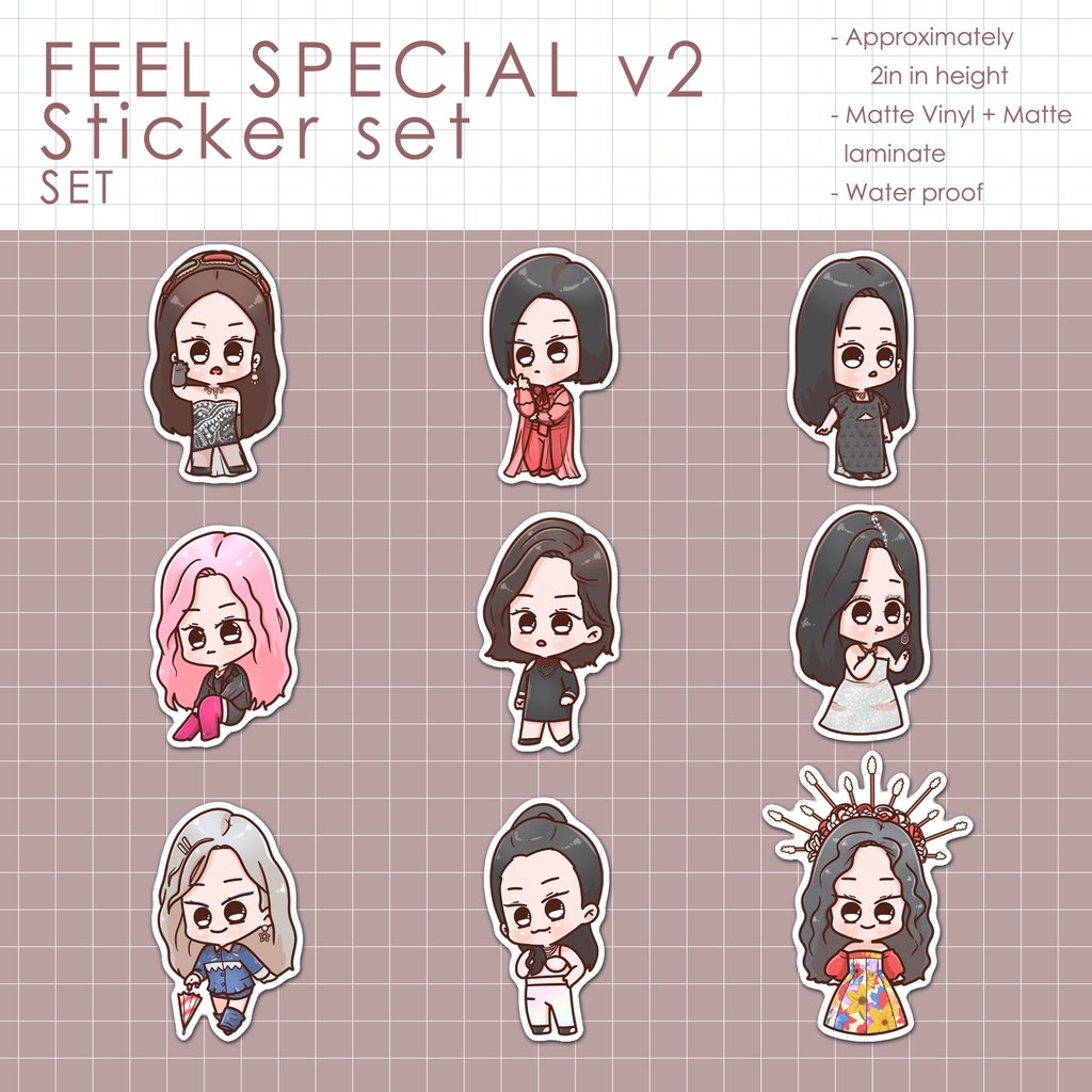(SET) Feel special v2 sticker set | Shopee Philippines