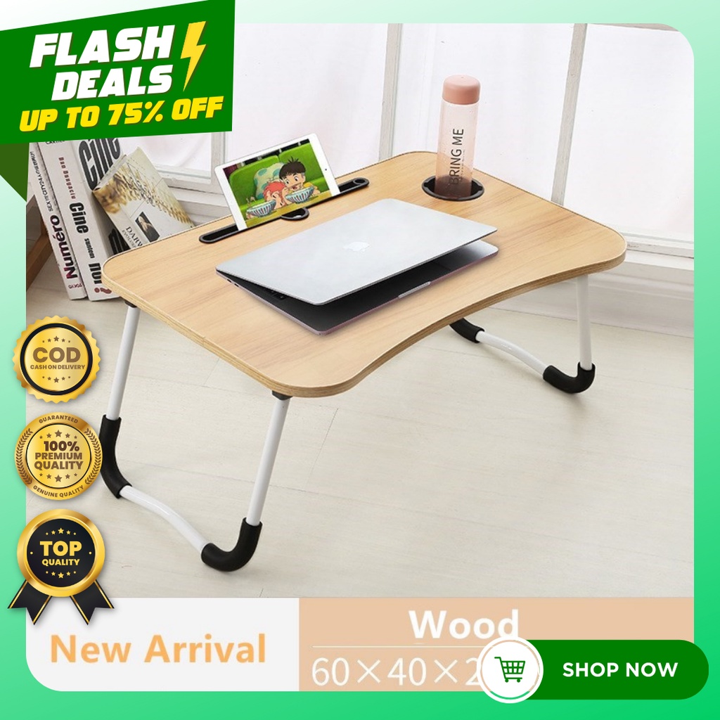 Original Foldable Wooden Computer Bed Table For Laptop Office Desk ...