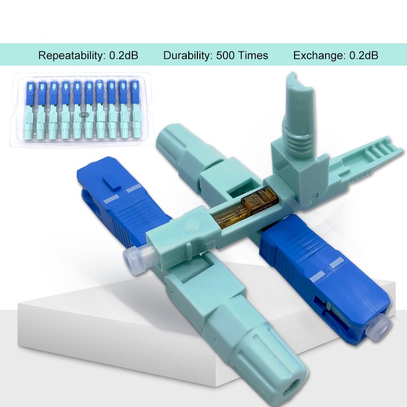 SC Fast connector UPC Optic Fiber Connector FTTH Tool Cold Connection ...