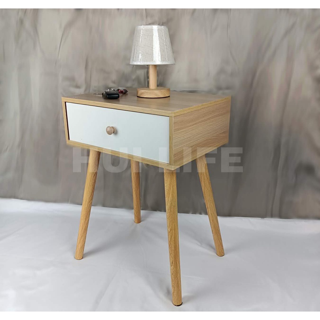 Nordic Wooden Eleegant Bedside Table Bedside Table Coffee Side table ...