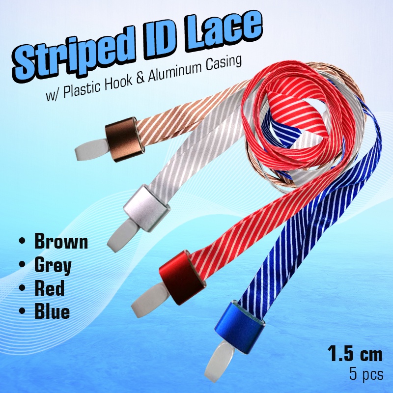 ID Lace Stripe Design With Aluminum Casing Plastic Hook 1 Inch 5 Pcs ...