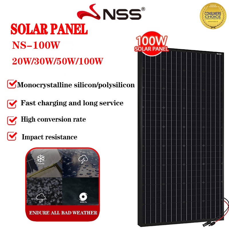 NSS Solar Panel German Cell Aluminum with MC4 Connector High Efficiency ...