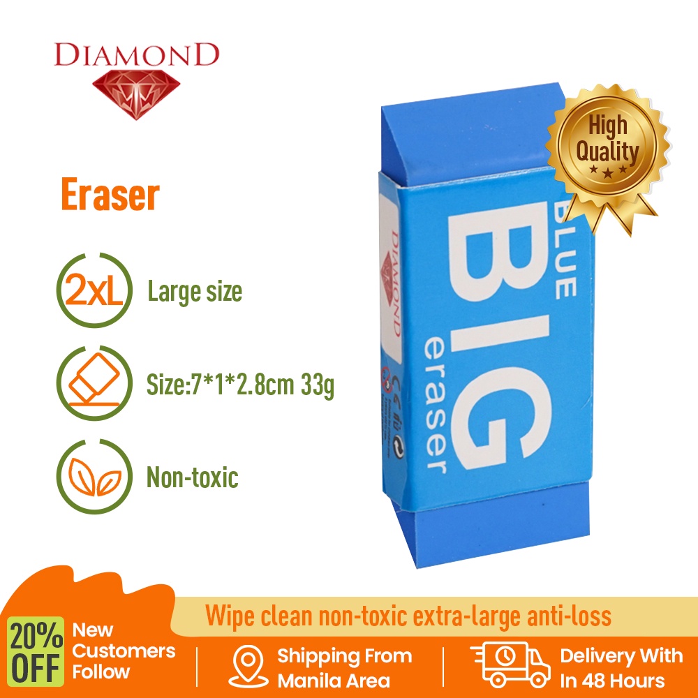 DIAMOND COLOR ERASER BIG SCHOOL SUPPLIES ART SKETCH PAINTING STUDENT ...