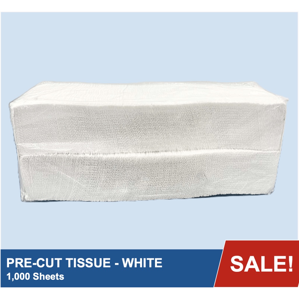 Pre cut Tissue Paper 1,000 sheets [Paper Towel / Precut Tissu / Paper ...