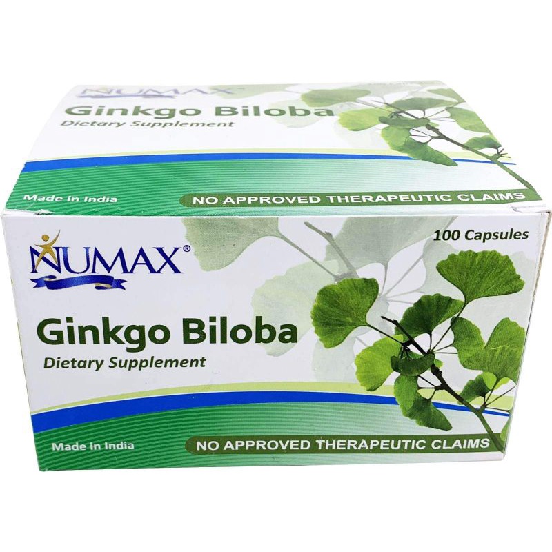 Numax Gingko Biloba 100capsules/BOX (MEMORY ENHANCER SUPPLEMENT ...