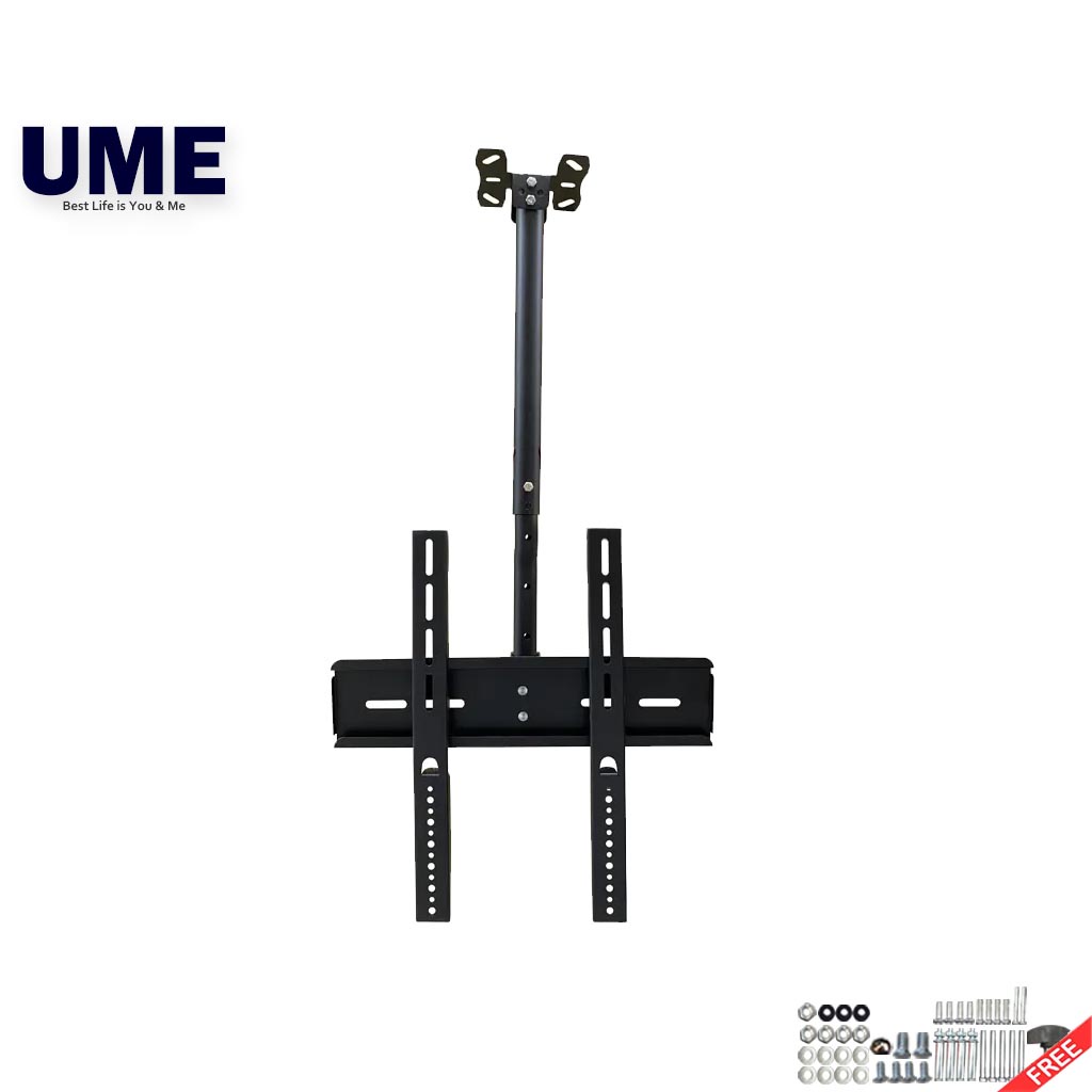 26"-55" TV Ceiling Mount, Height Adjustable Flat Slope Ceiling TV Wall ...