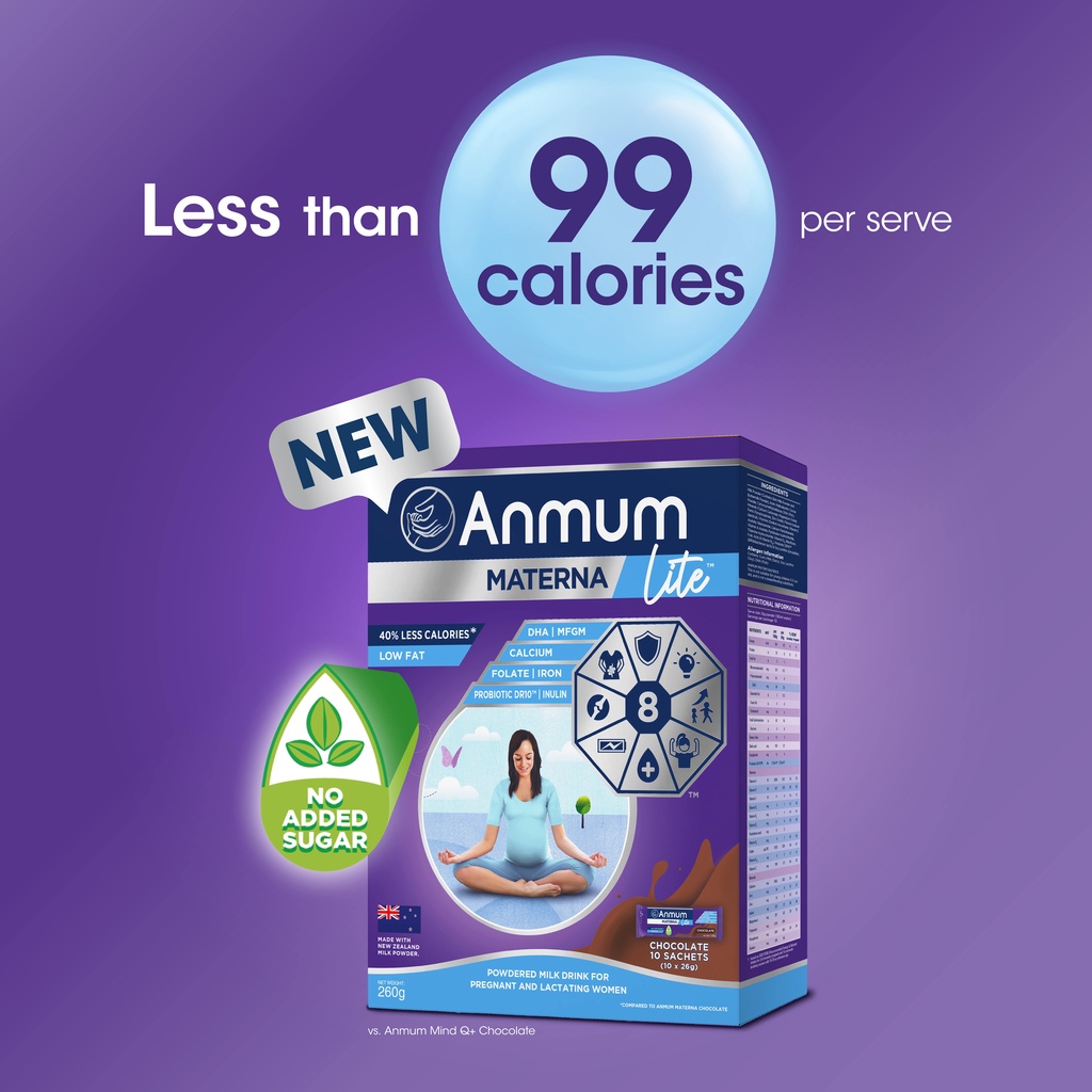 Anmum Materna Pregnancy Milk Powder Lite Choco 260g | Shopee Philippines