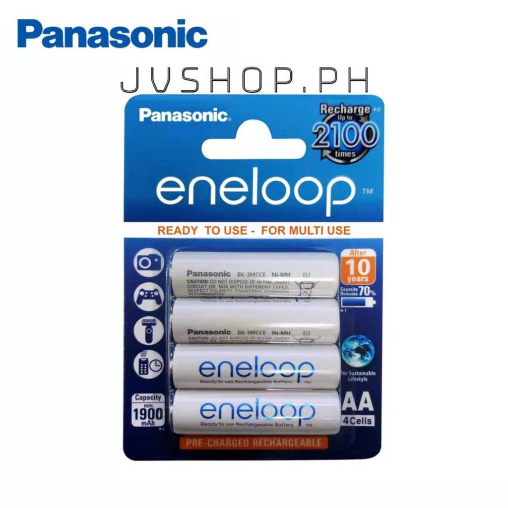Eneloop AA Original High Quality Rechargeable Battery | Shopee Philippines