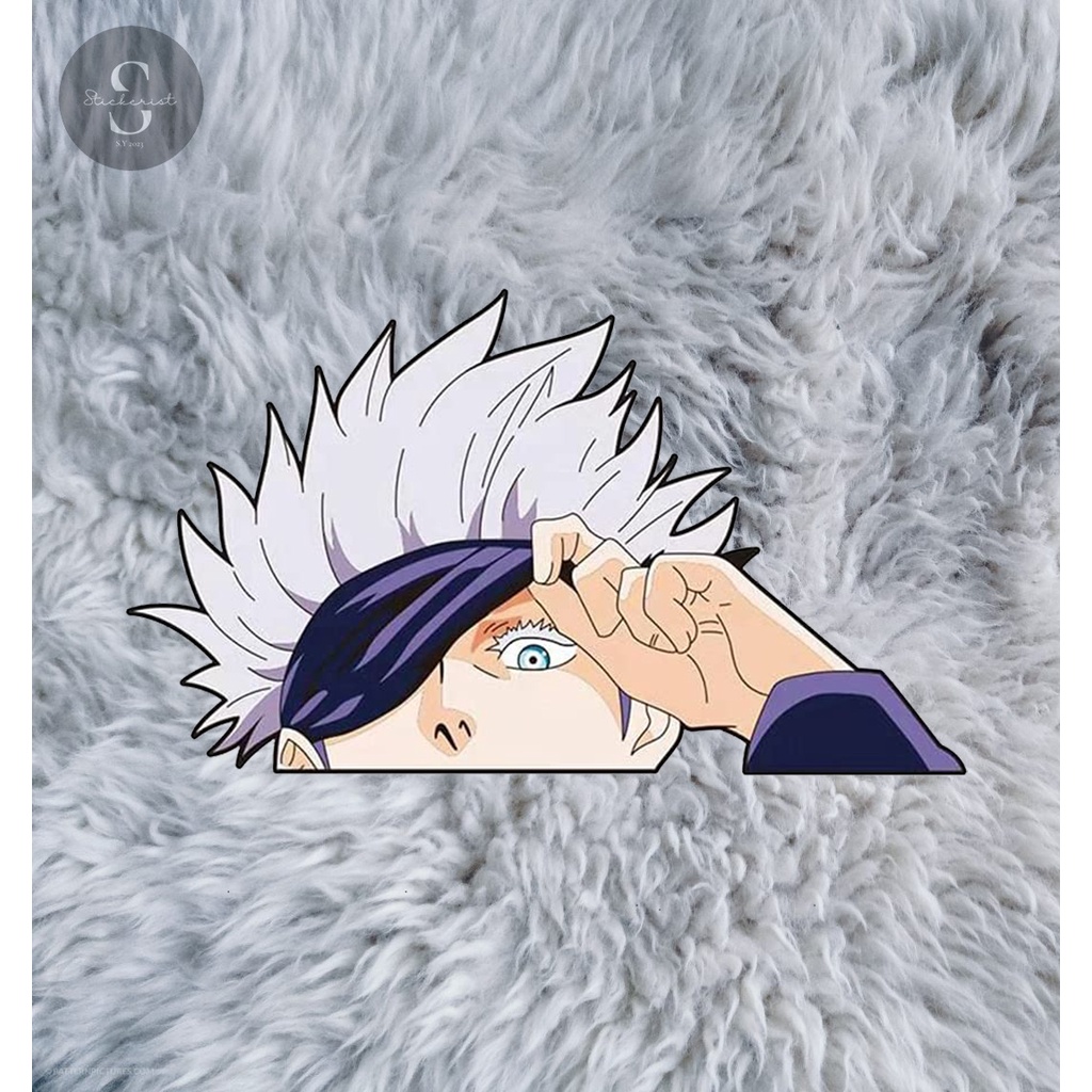 Gojo Satoru Jujutsu Kaisen Anime Laminated Vinyl 3D Sticker | Shopee ...