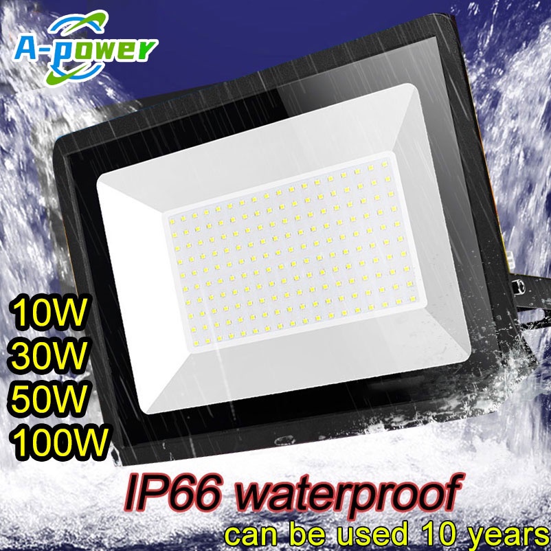 LED Lights Flood 10w 30w 50w 100w Waterproof 220v Lamp Outdoor Spotlight Street Light 60000LM ...