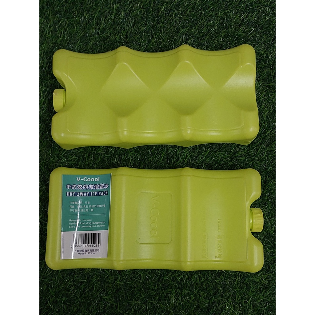 VCOOOL 2 PCS Ice Brick 600ml Two Way Reusable Ice Bricks Gel Pack ...
