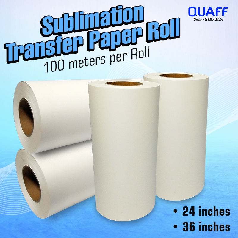 Quaff 36 Inches X 100mtrs Sublimation Paper Roll 100gsm Transfer For ...