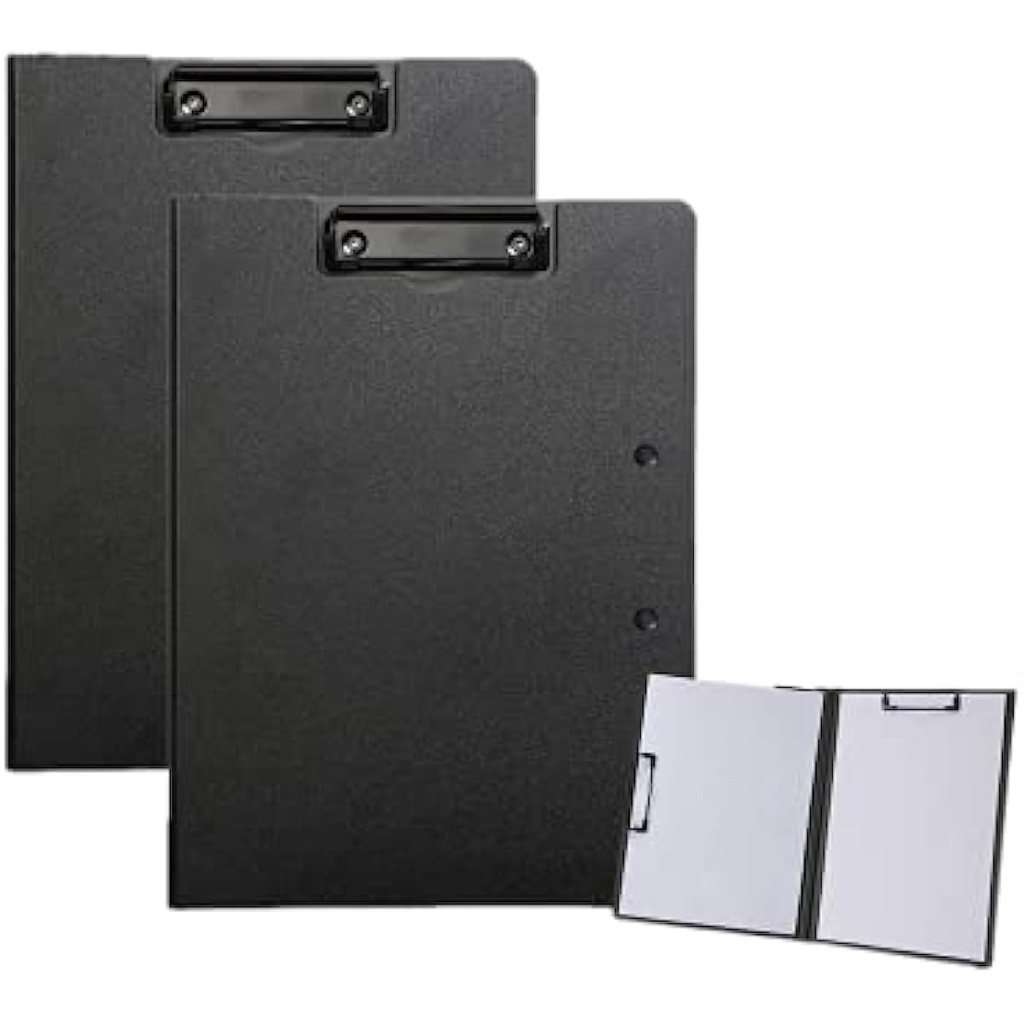 Clipboard with Cover A4 Size Paper Double Clip Spring Clip Board for ...