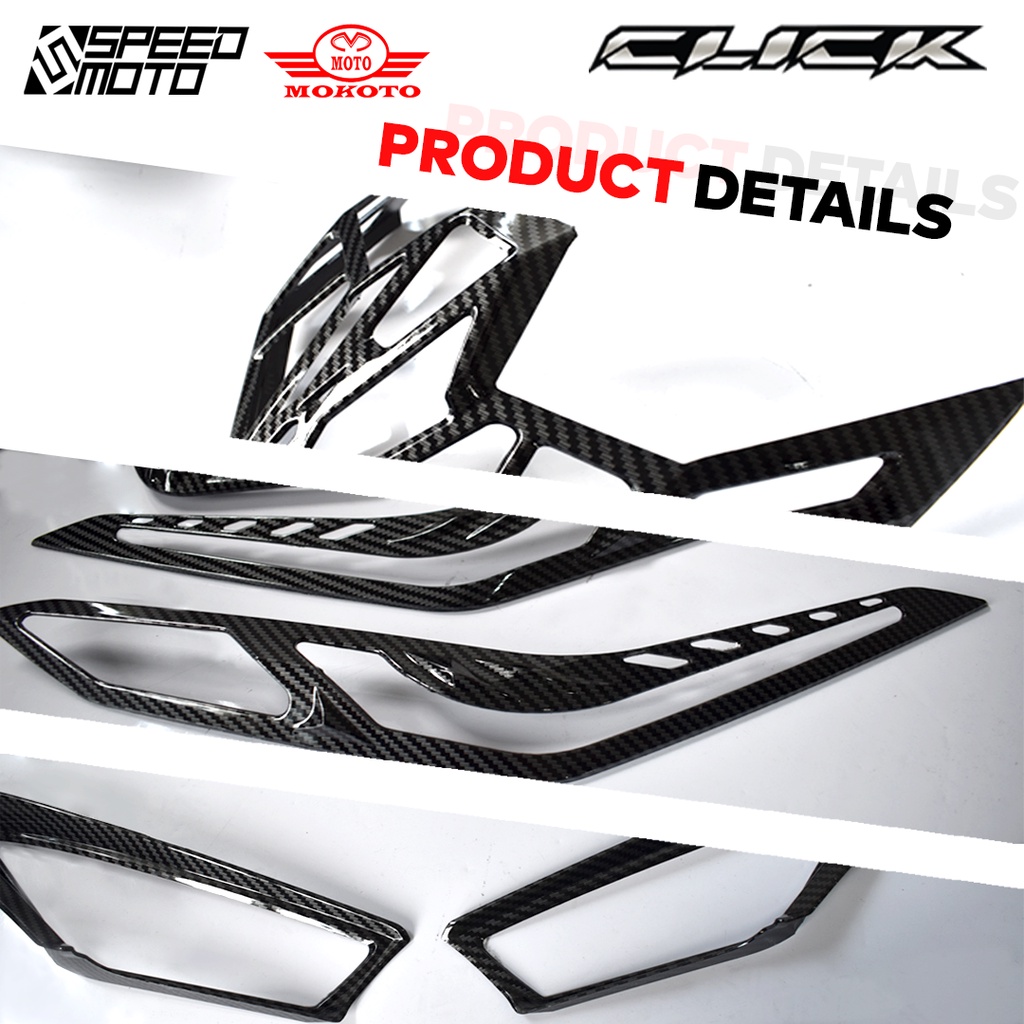 MOKOTO HONDA CLICK V2 3IN1 GARNISH SET COVER HEADLIGHT TAIL LIGHT ...