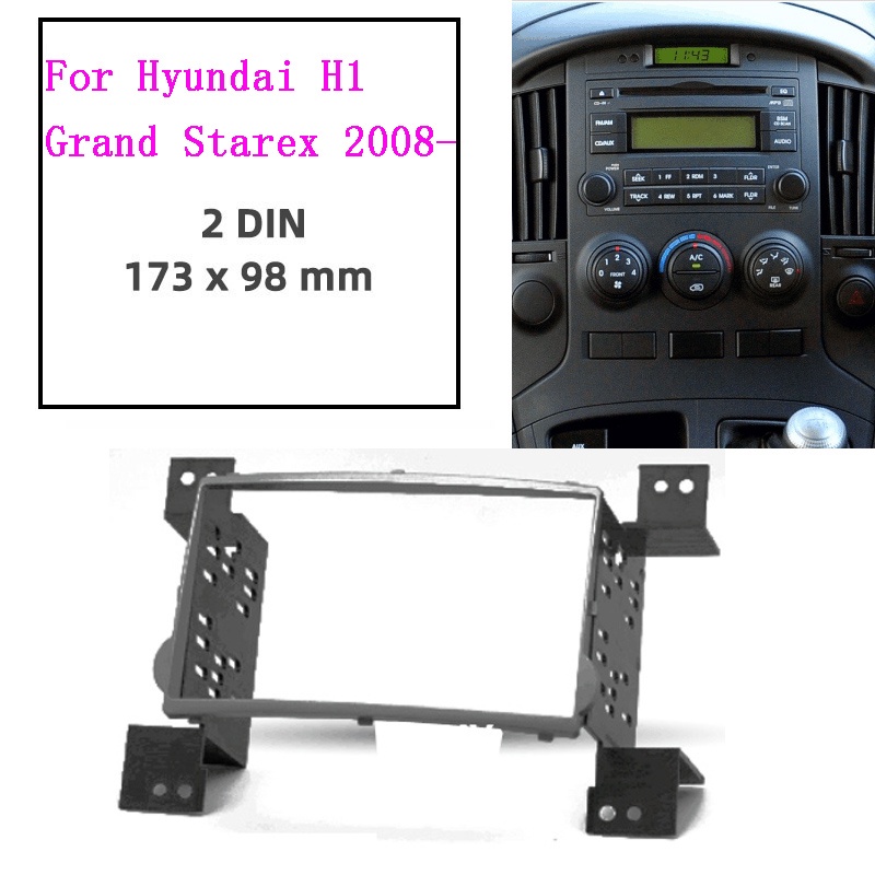 Car 2Din DVD Radio Fascia Frame for Hyundai Starex/H1 2008-2015 Stereo ...