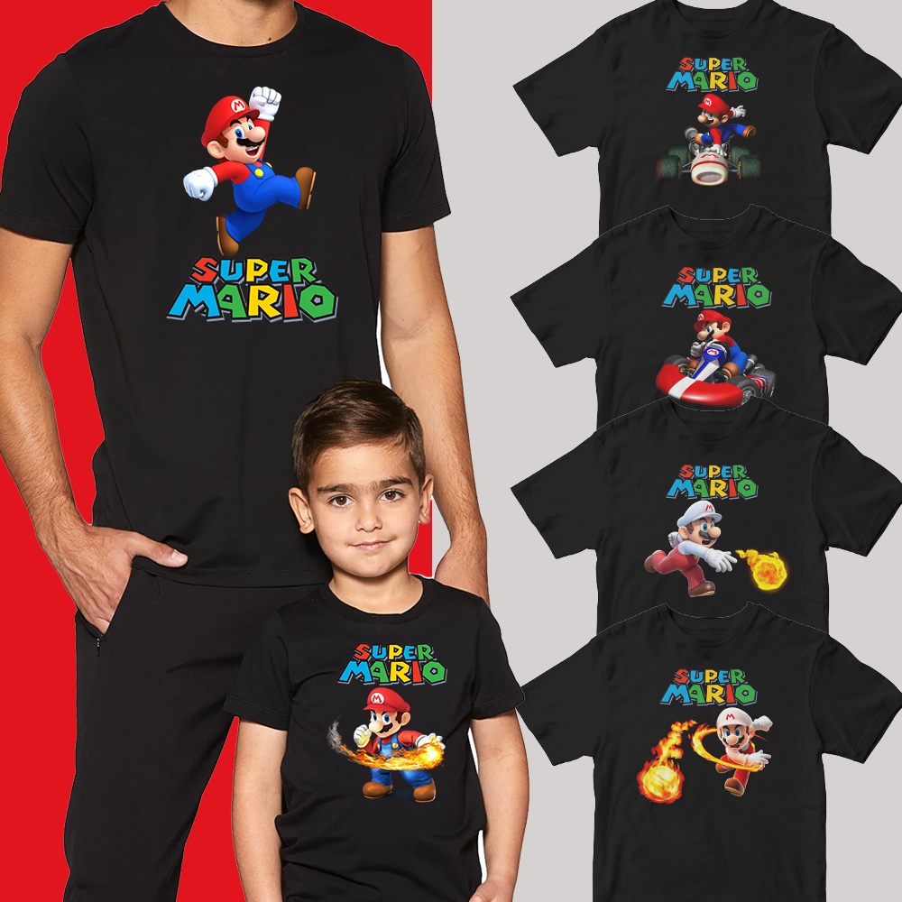 New Super mario Bros Design Collection mario movies, cartoons Unisex T ...