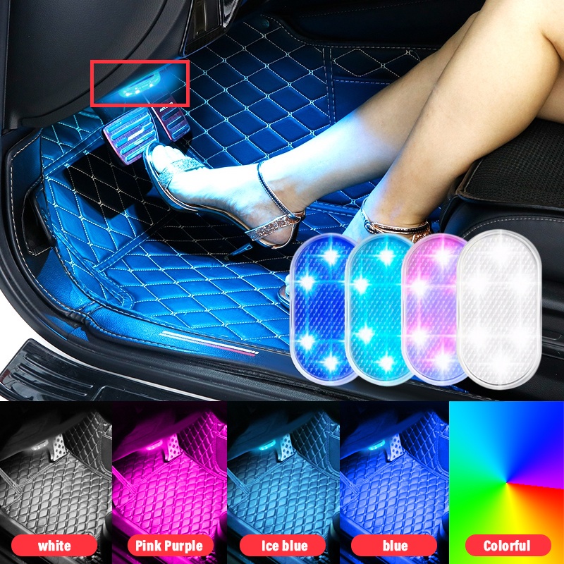 Car LED Touch Lights Wireless Interior Light Auto Roof Ceiling Reading ...