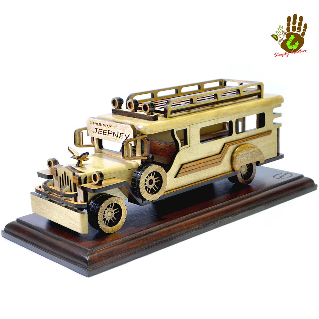 Simply Creative Wood Miniature Philippine Jeepney Chariot Model ...