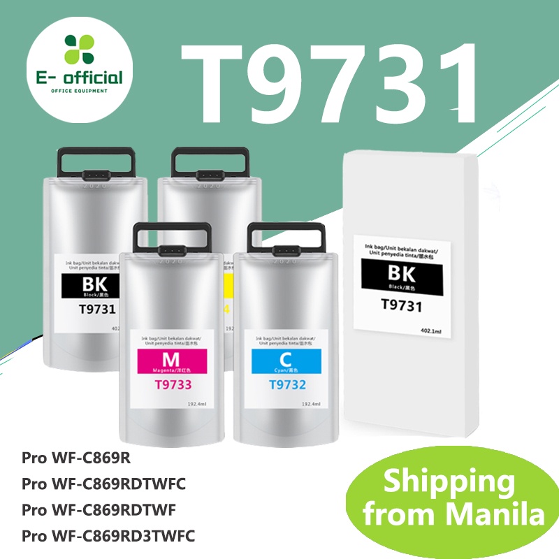 Epson T9731 T9732 T9733 T9734 Ink Cartridge With Ink For Epson WorkForce Pro WF-C869 WF-C869 ...