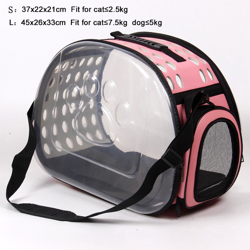 Pet Carrier Cat Bag Dog Puppy bagpack Travel Breathable Transparent ...