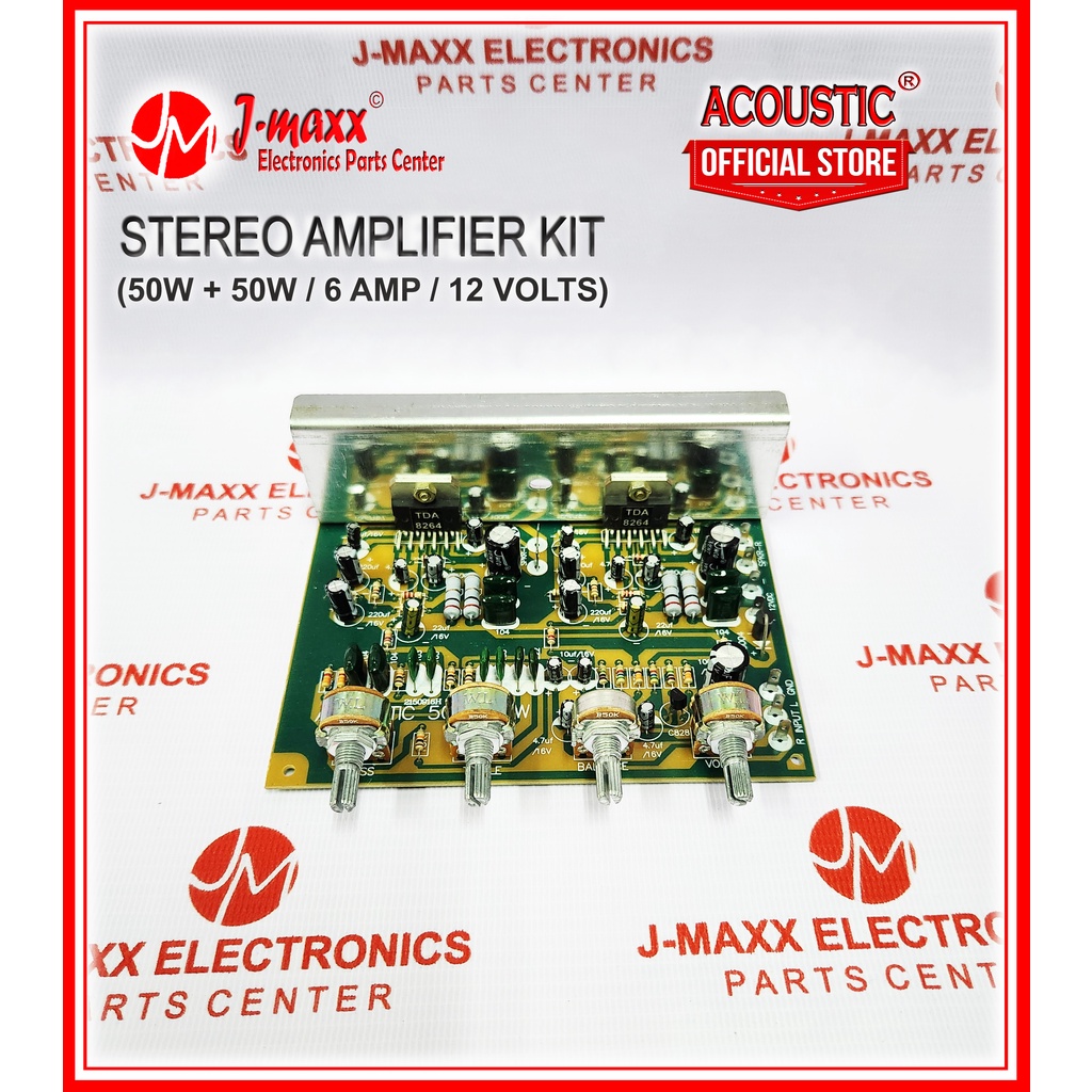 ACOUSTIC AMPLIFIER KIT 50W + 50W STEREO (12V, 6AMP) | Shopee Philippines
