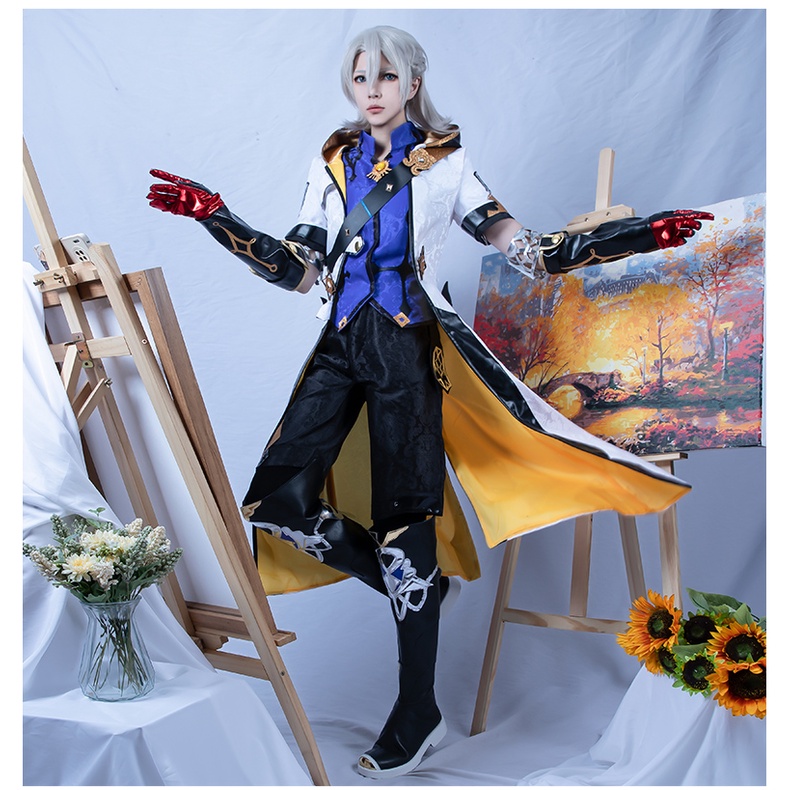 【Ready Stock】Genshin Impact Albedo Cosplay Costume Son of Chalk Anime ...