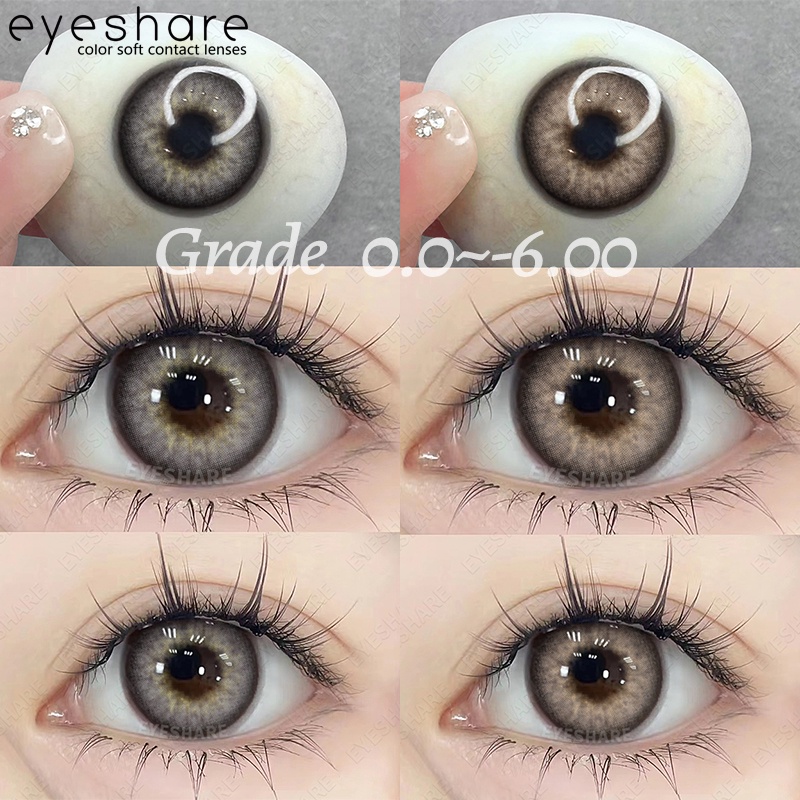 EYESHARE graded contact lens YUCCA series -1.00~-10.00 gray contact ...