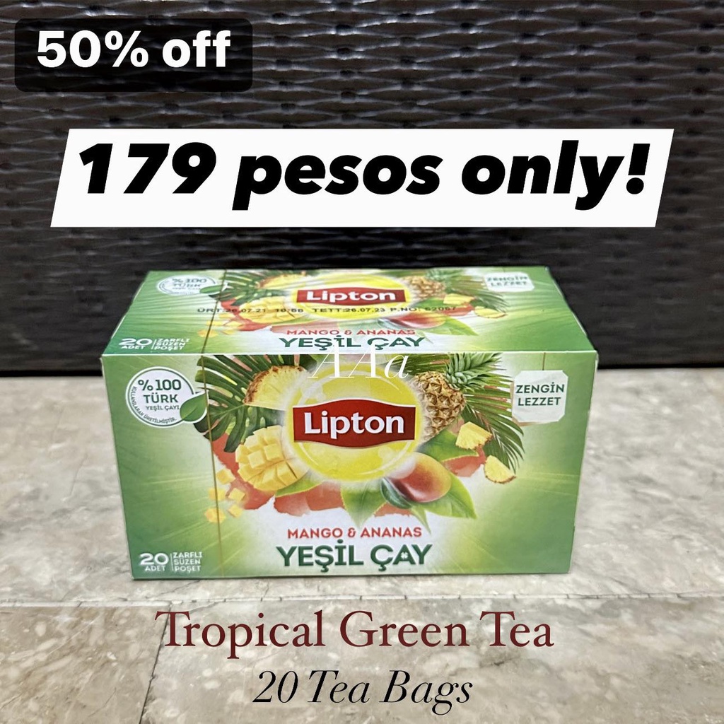 Lipton Tropical Green Tea 20s Bags | Shopee Philippines