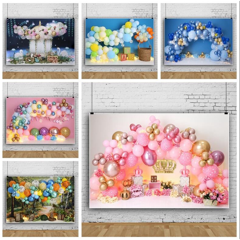 7x5ft Dream Balloons Castle Photography Background Wedding Birthday ...