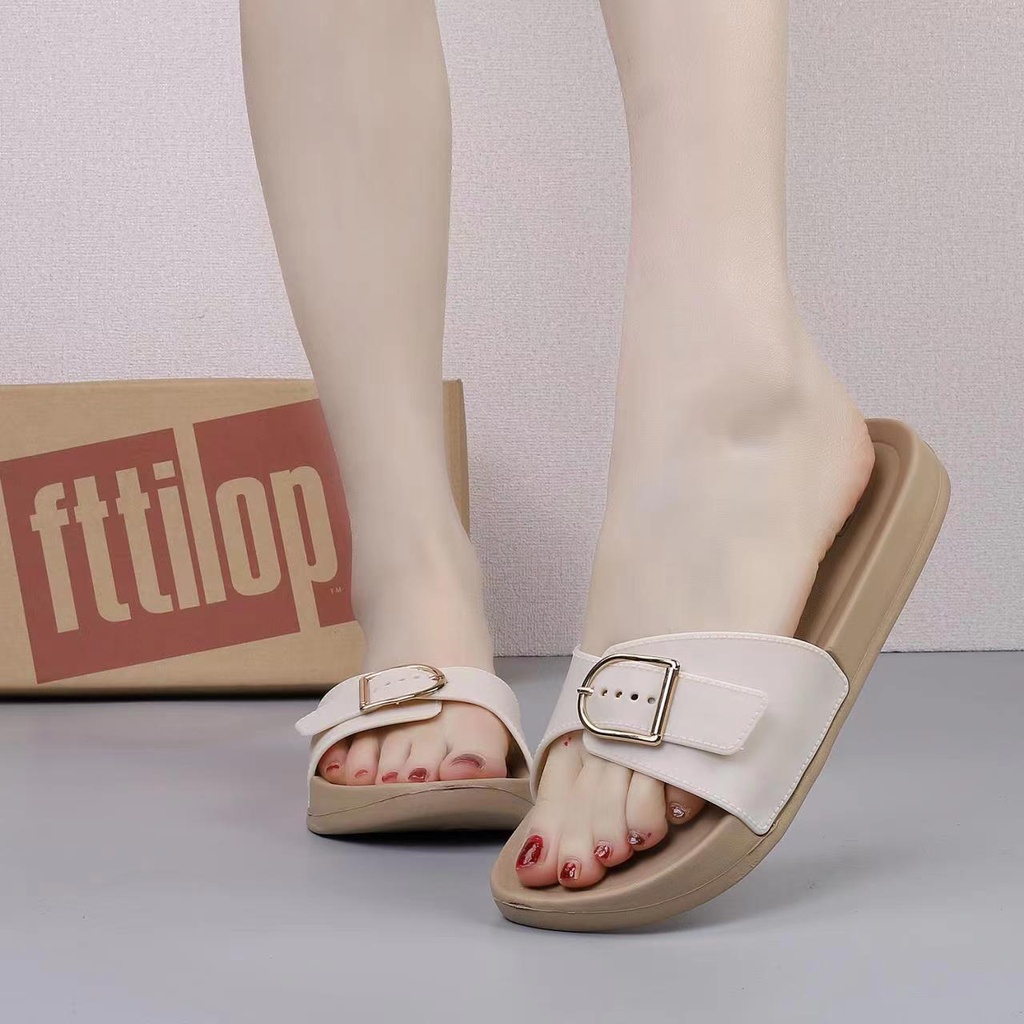 New Fitflop Summer fashion women single buckle slipper sandal one strap ...