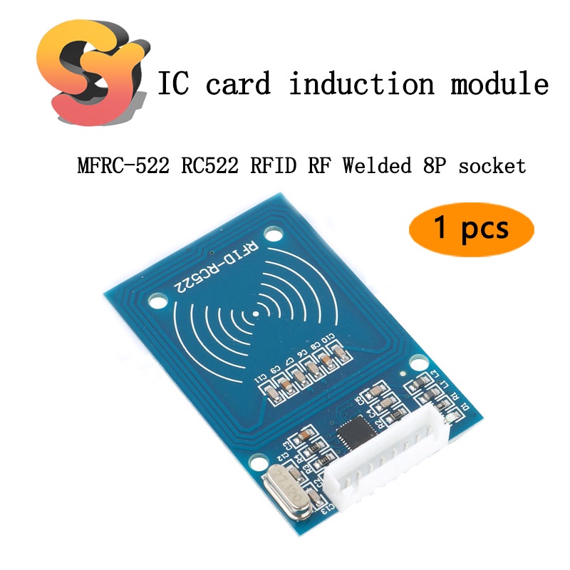 1 pcs MFRC-522 RC522 RFID RFID IC Card Sensor Module Soldered 8P Socket ...