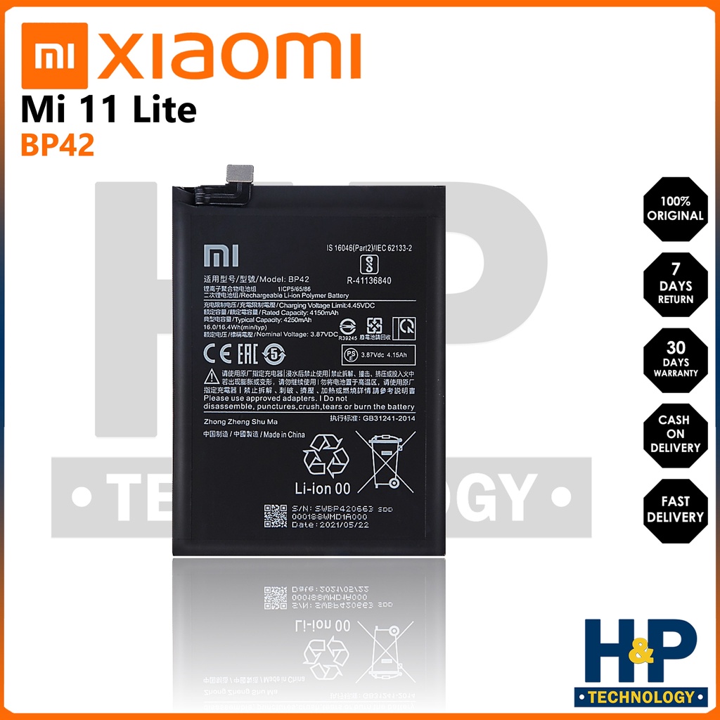 BP42 Battery Xiaomi Mi 11 Lite | Shopee Philippines
