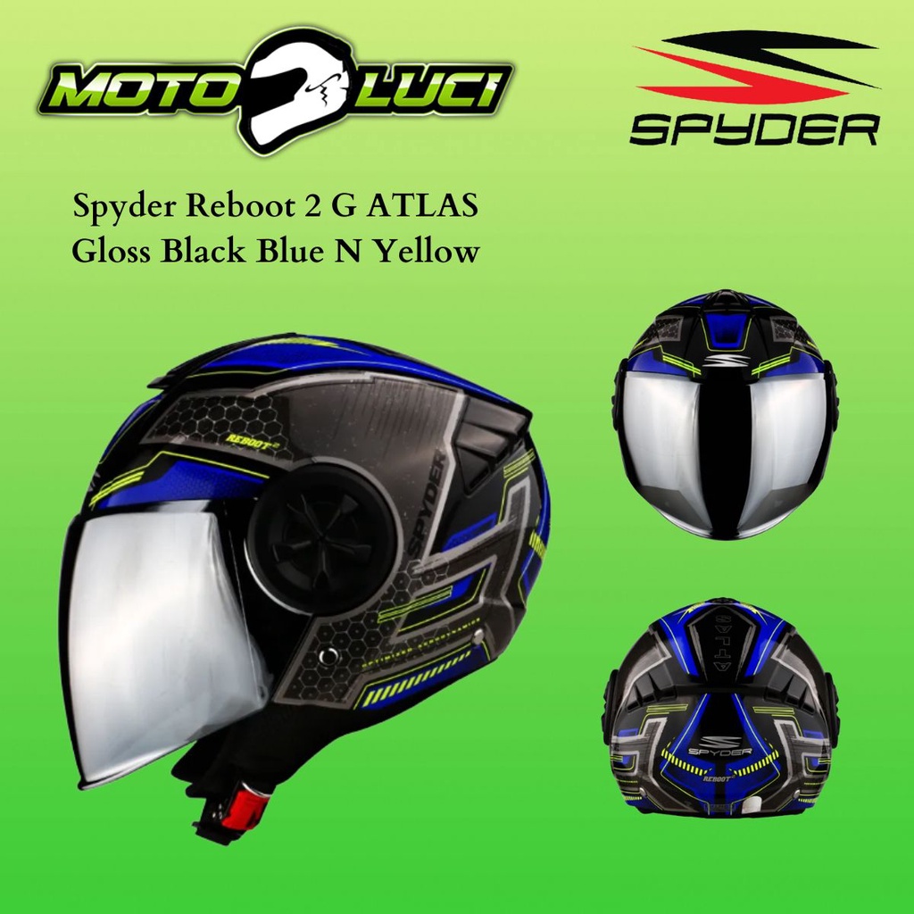 SPYDER REBOOT 2 ATLAS HALF FACE HELMETS | Shopee Philippines