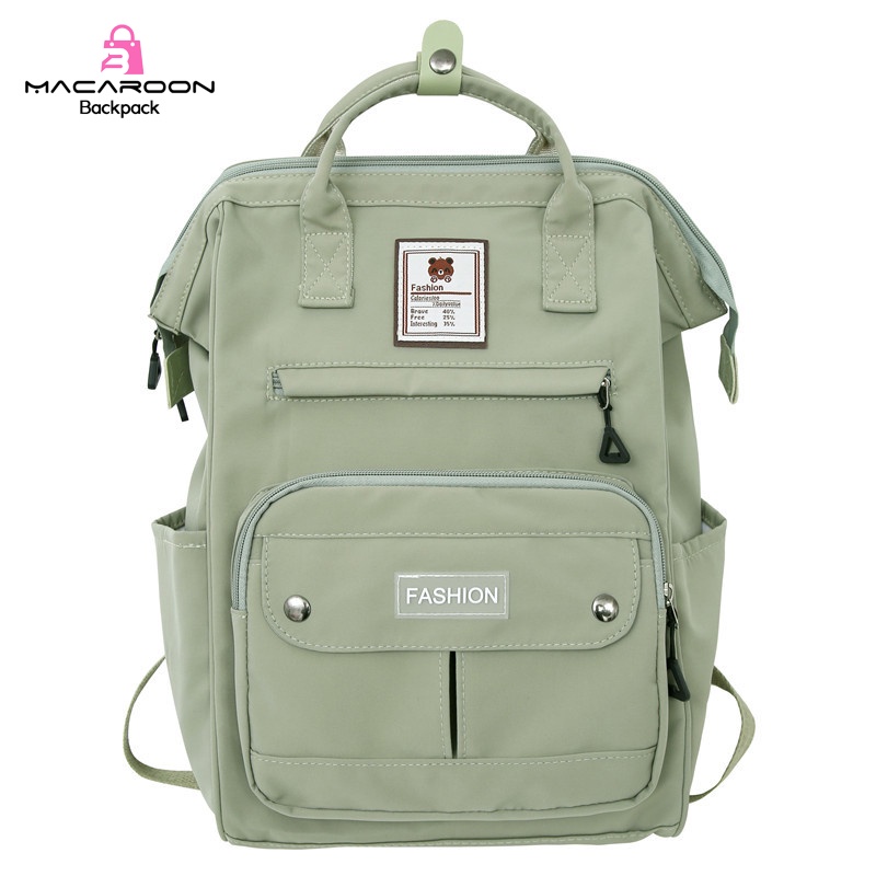 Macaroon backpack for women Korean school Bag waterproof laptop ...