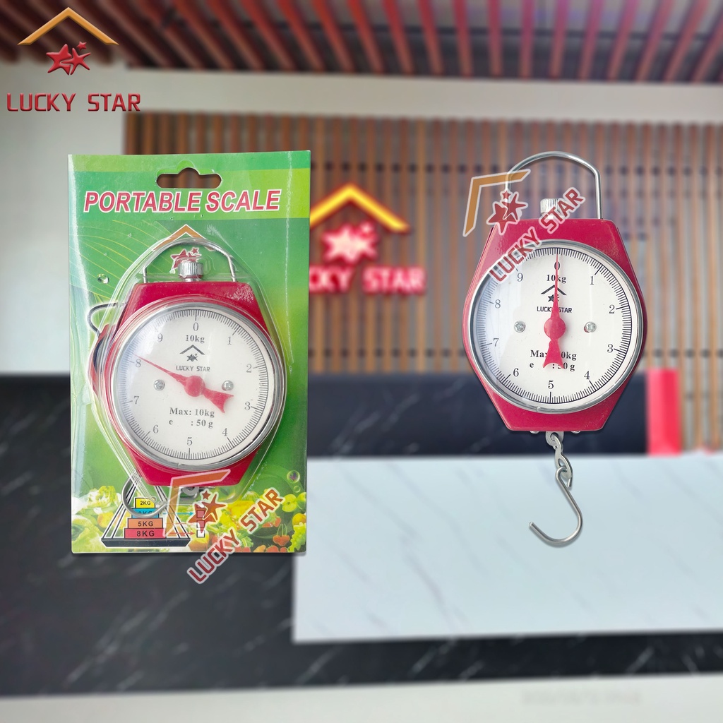 5kg & 10kg Portable Hanging Scale Random Color Numeral Pointer Spring ...
