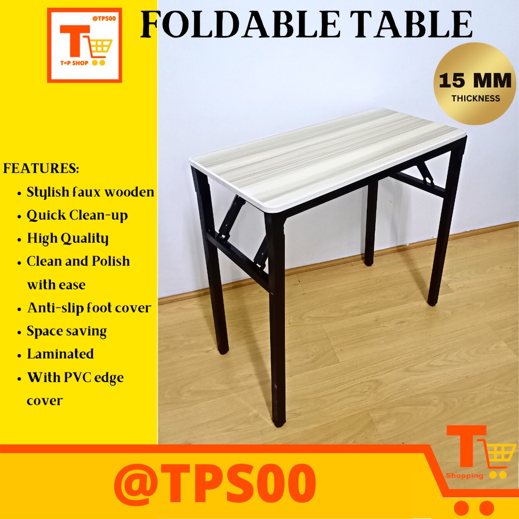 FOLDABLE TABLE - DINING TABLE / OFFICE TABLE / STUDY TABLE (WOOD ...