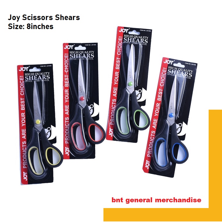 Joy Scissors 8" Stainless Steel High Quality Shears Scissor | Shopee ...