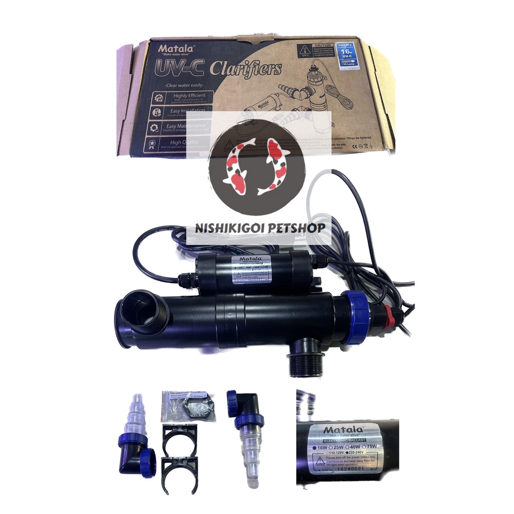 Matala EZClear UVC Pond Clarifier 16w | Shopee Philippines
