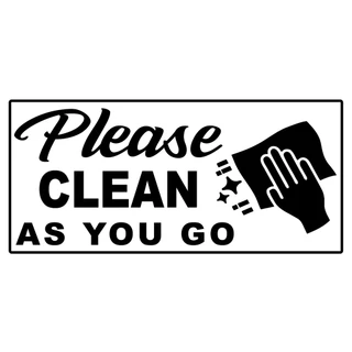 Shop clean as you go sign for Sale on Shopee Philippines