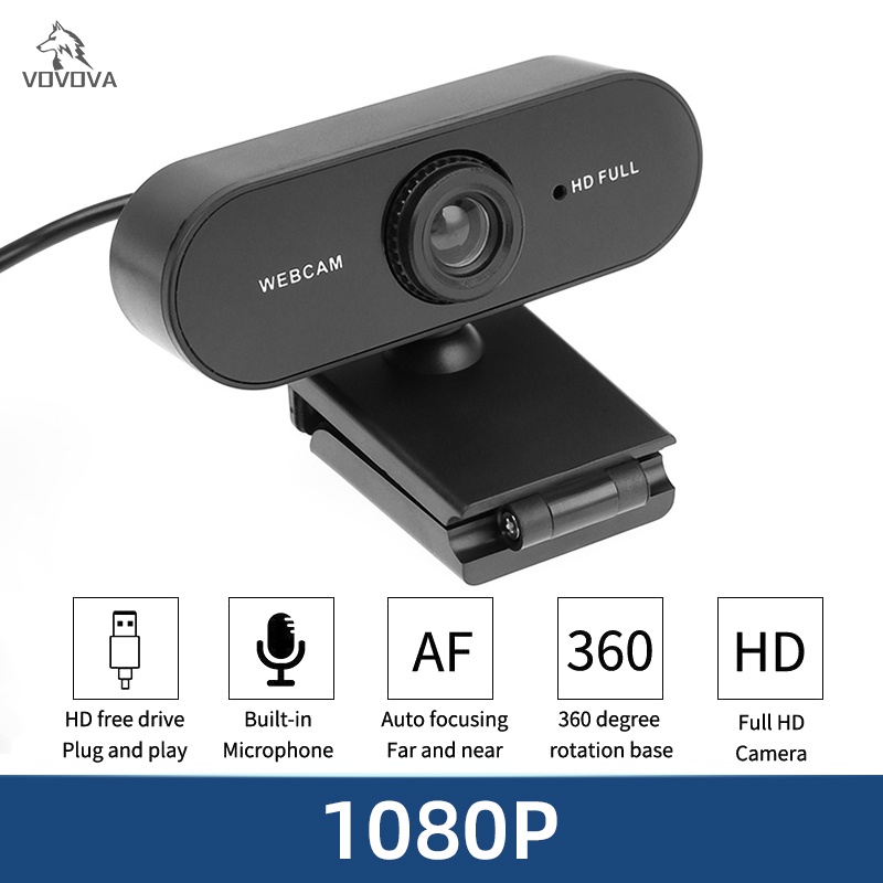 VOVOVA Webcam 2K/ 1080P/ 720P Full HD Video Call For PC Laptop With ...