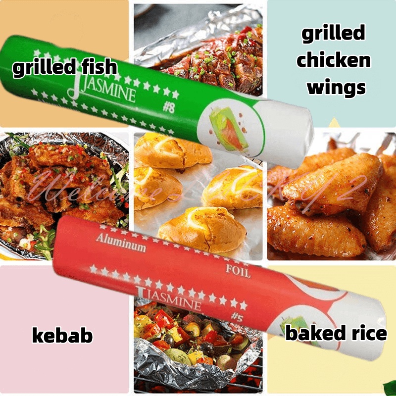 10m Silver Aluminum Foil Food Sheet Wrapper for Packaging | Shopee ...