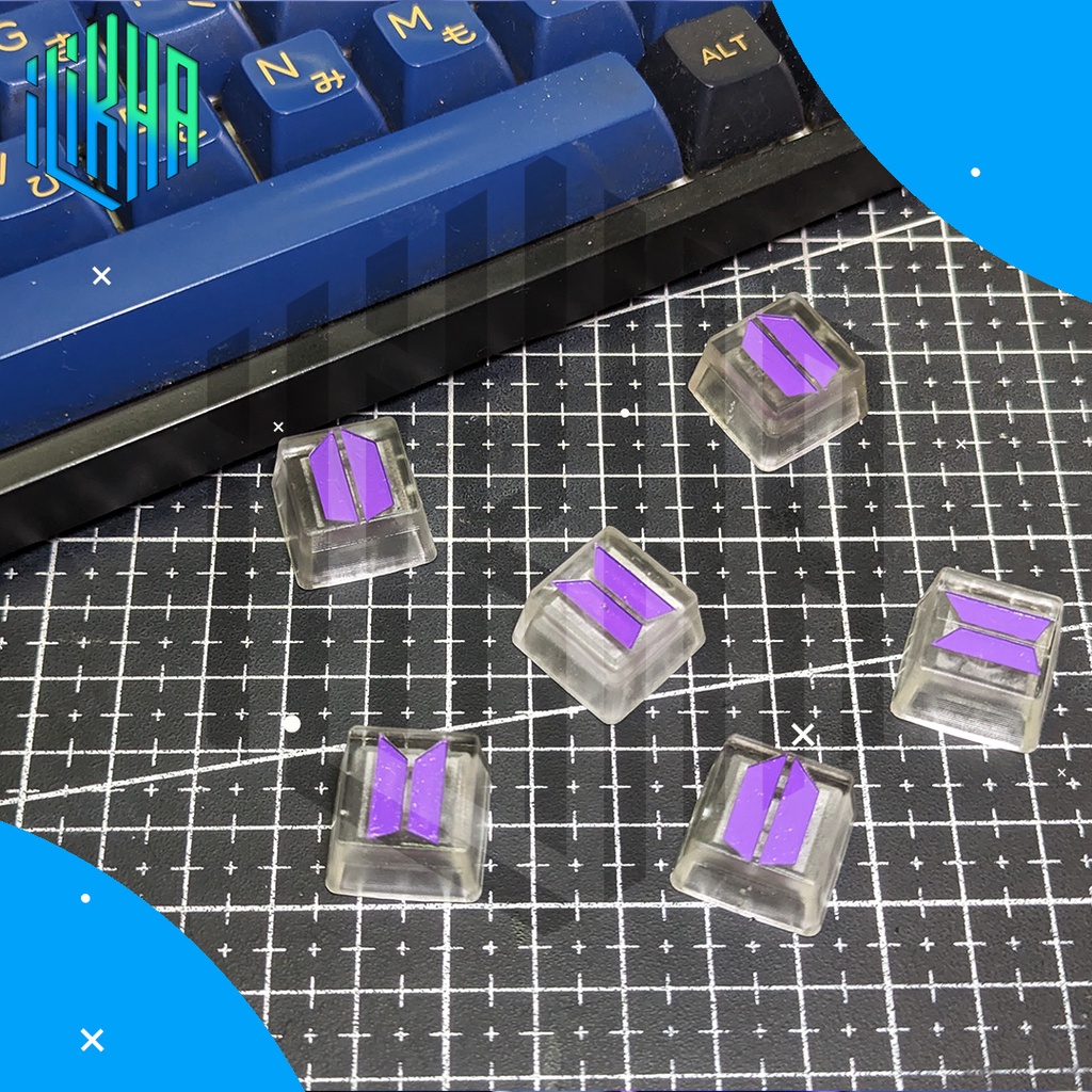 BTS X ARMY Artisan Resin KPOP Keycap Mechanical Keyboard Keycap ...
