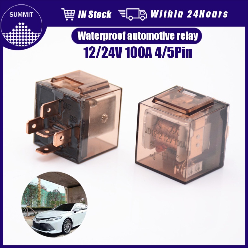 4/5 Pins Automotive Starter Relay With Indicator Light 100A Heavy ...