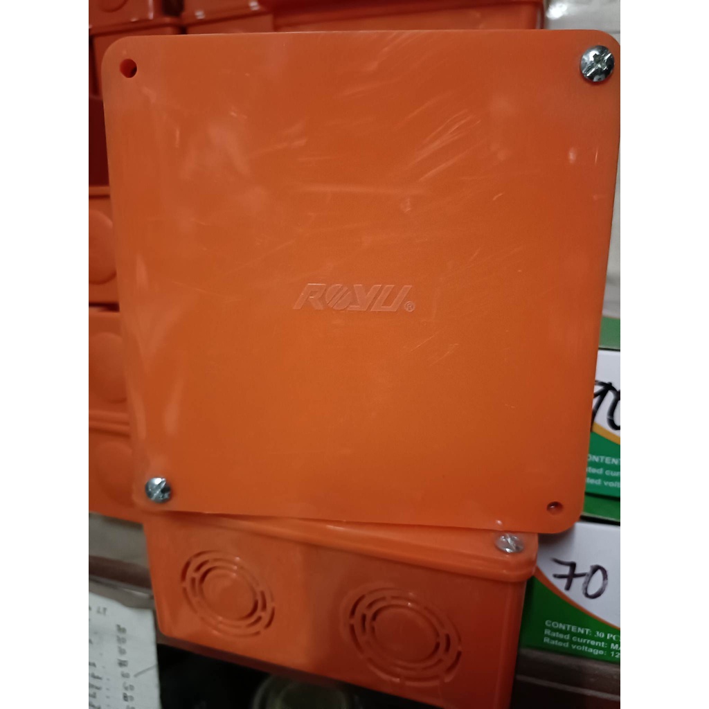 ROYU Original PVC Orange Square Box with Cover and Screws RUB3 | Shopee ...