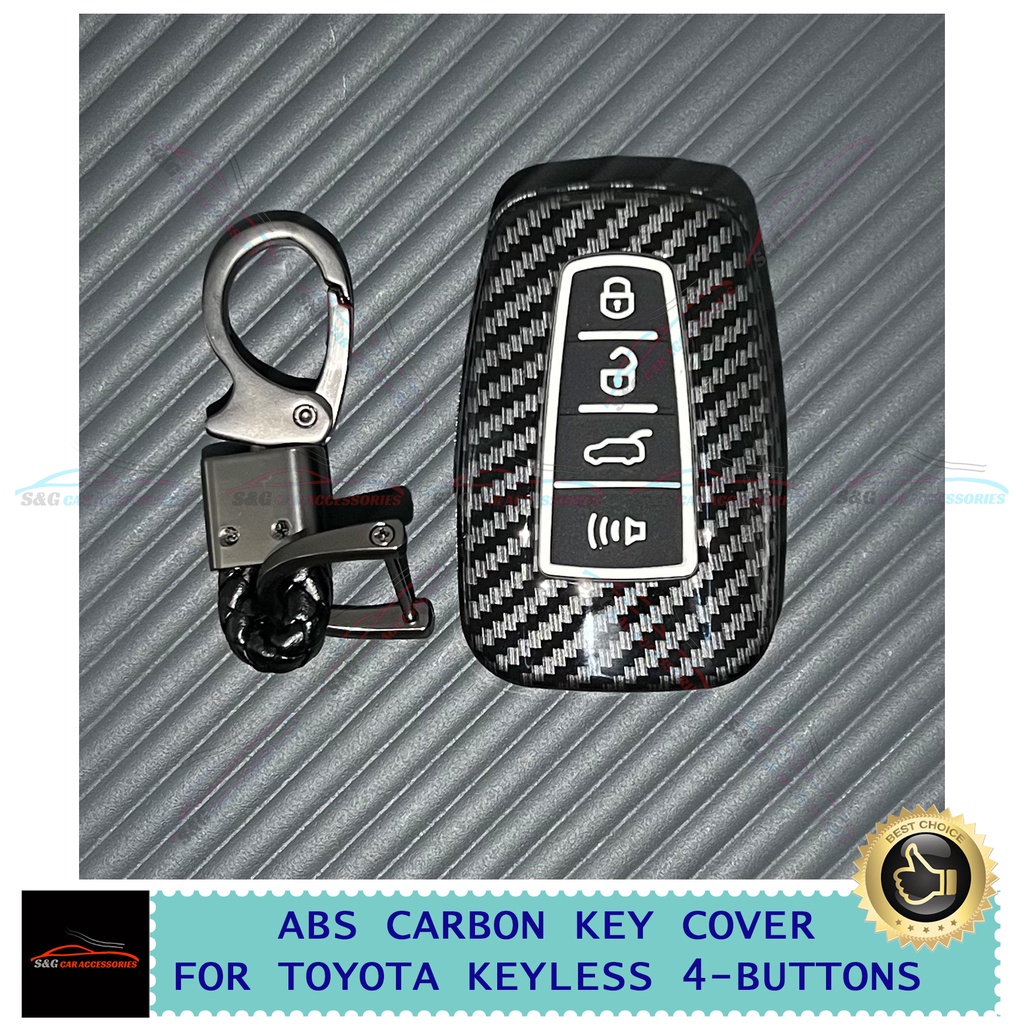 ABS Carbon Fiber Hard Plastic Key Cover for Toyota Corolla Altis ...